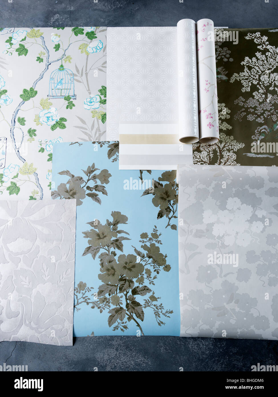 Details of patterned wallpaper Stock Photo - Alamy