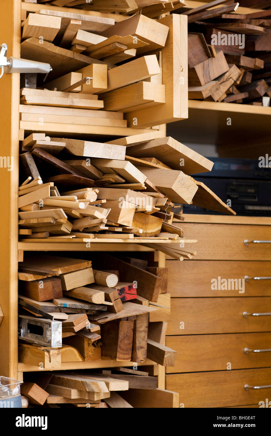 Wood in a joiner''s work Stock Photo - Alamy