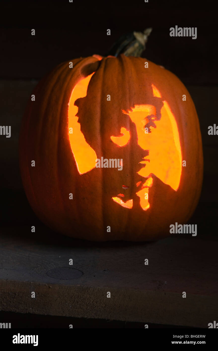 Projection on a pumpkin, Sweden Stock Photo - Alamy