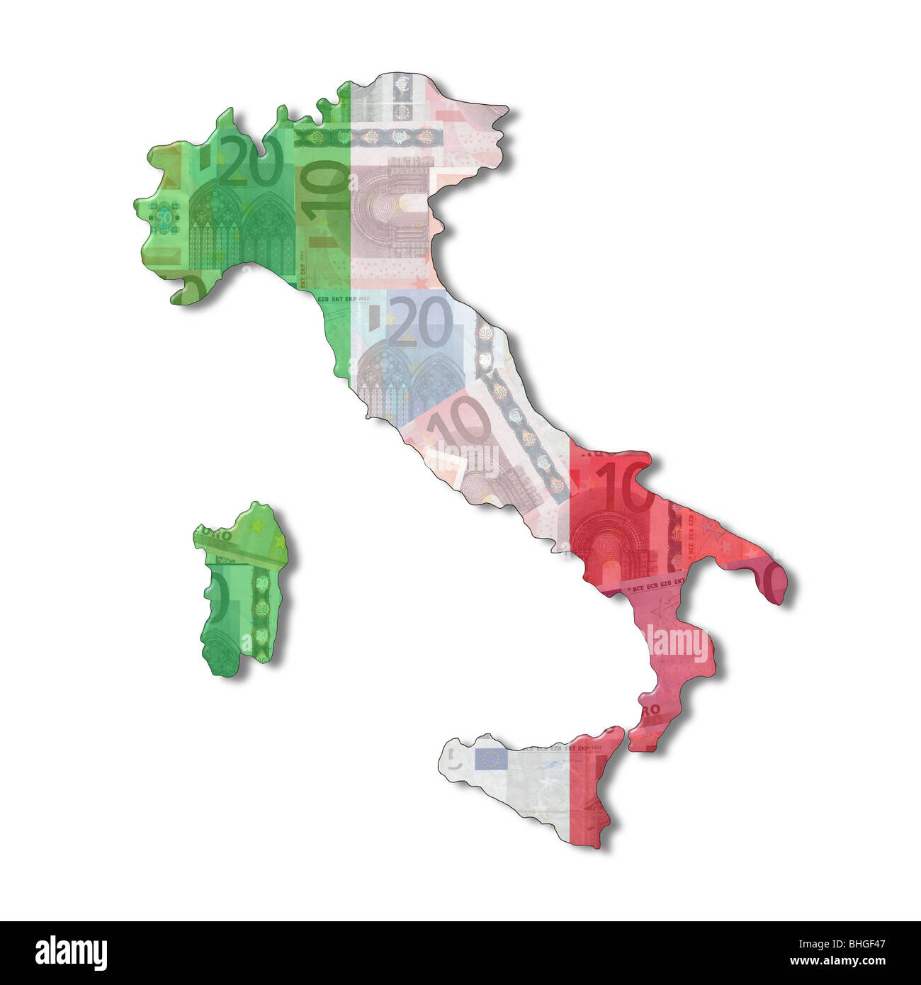Map of italy collage hi-res stock photography and images - Alamy