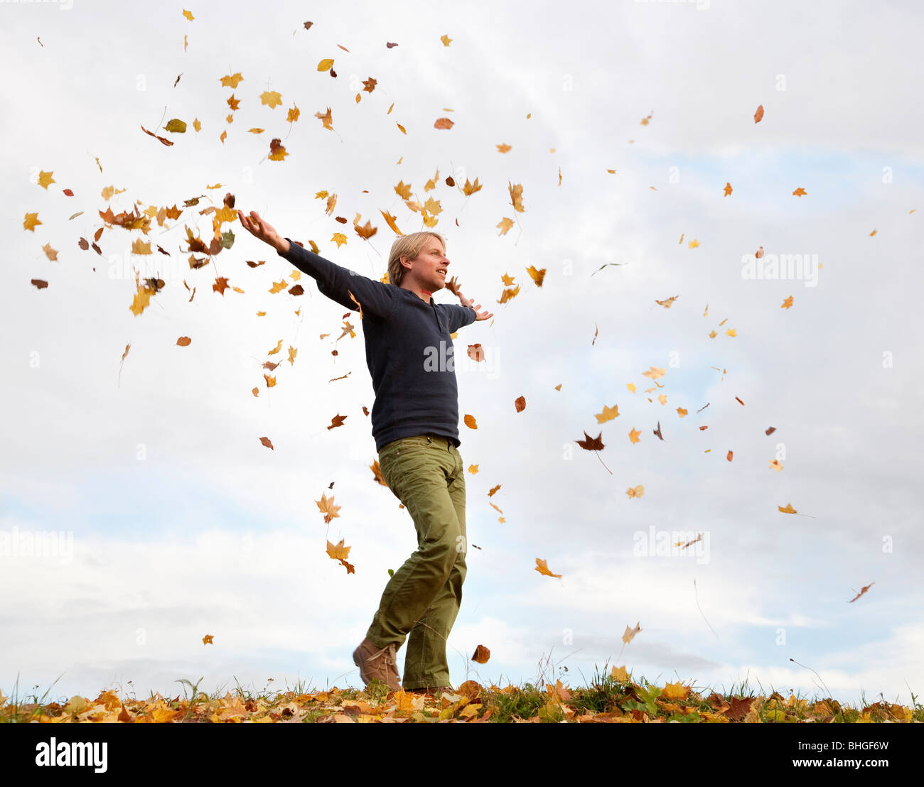 Flying through air, man hi-res stock photography and images - Alamy