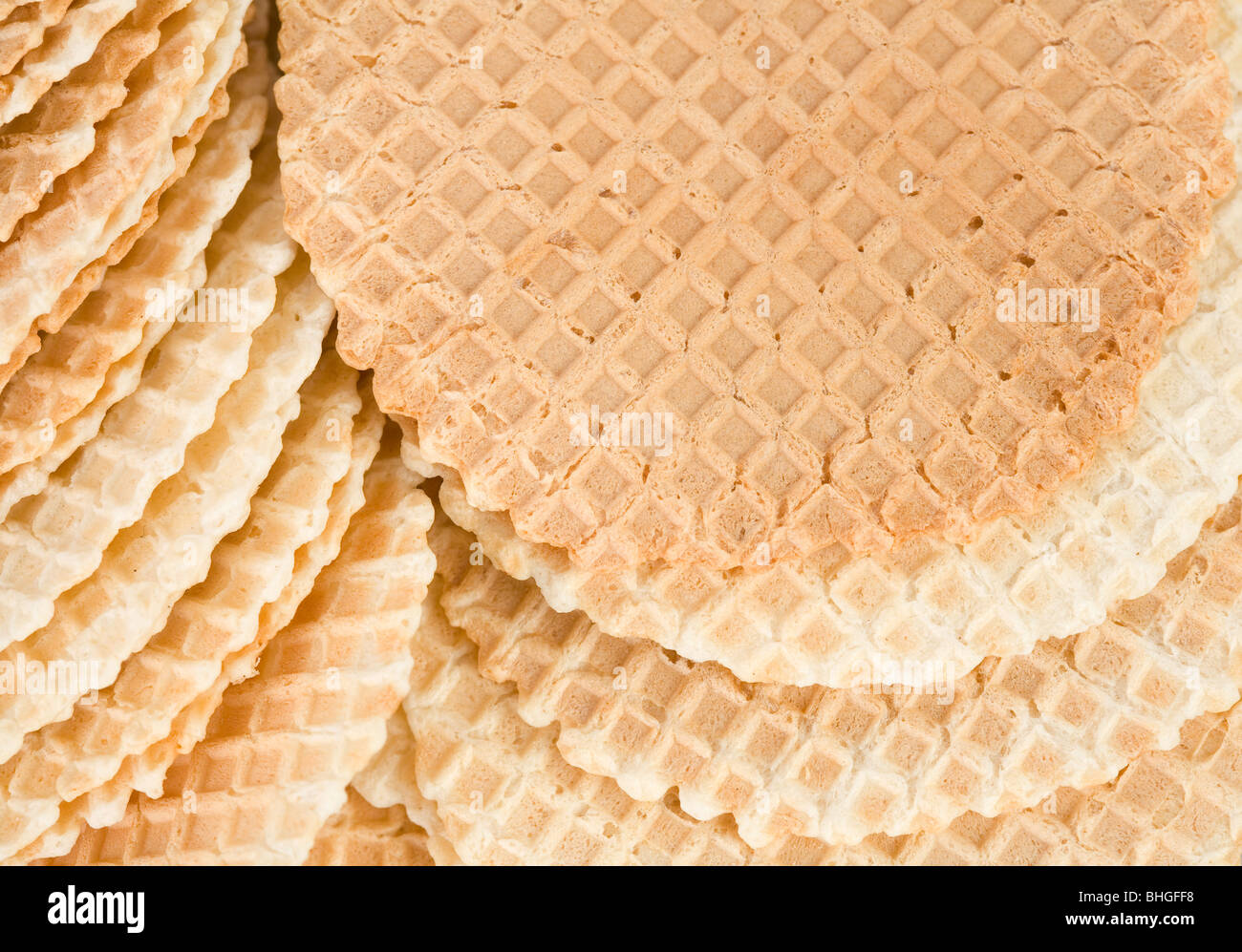 Close up of a stack of waffles Stock Photo - Alamy