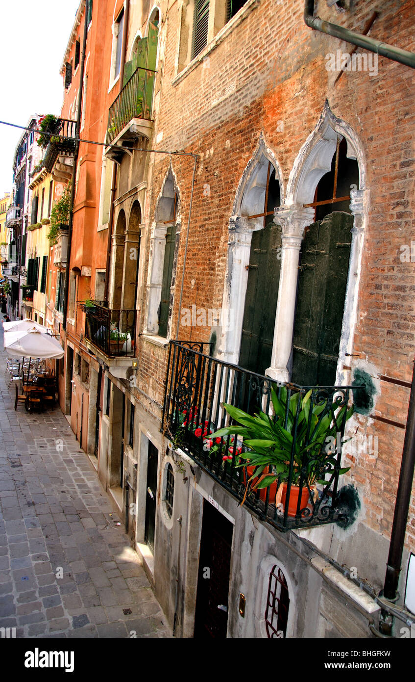 Venice Italy Street Alley Walkway Path Summer Stock Photo - Alamy