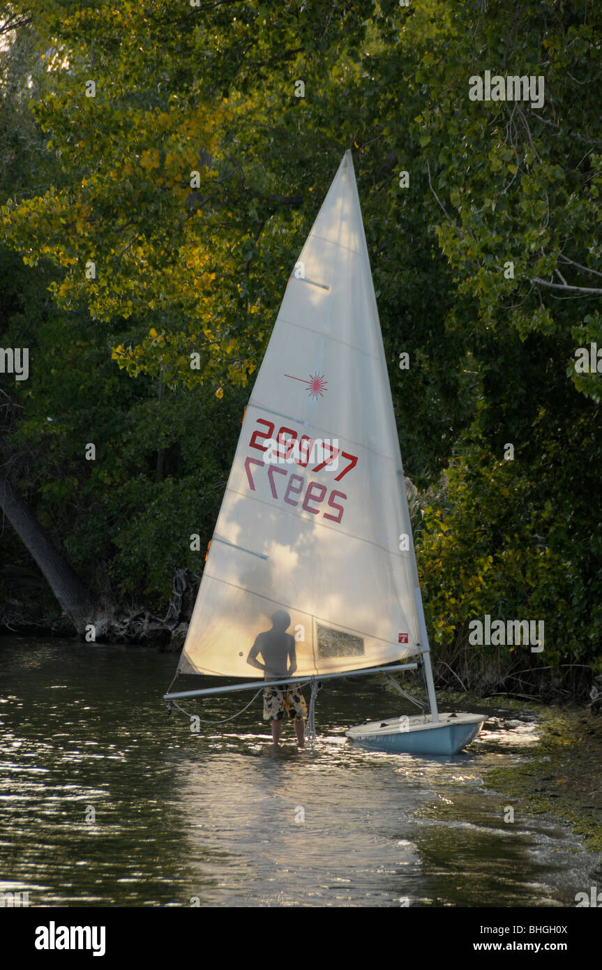 Boy sailboat hi-res stock photography and images - Alamy