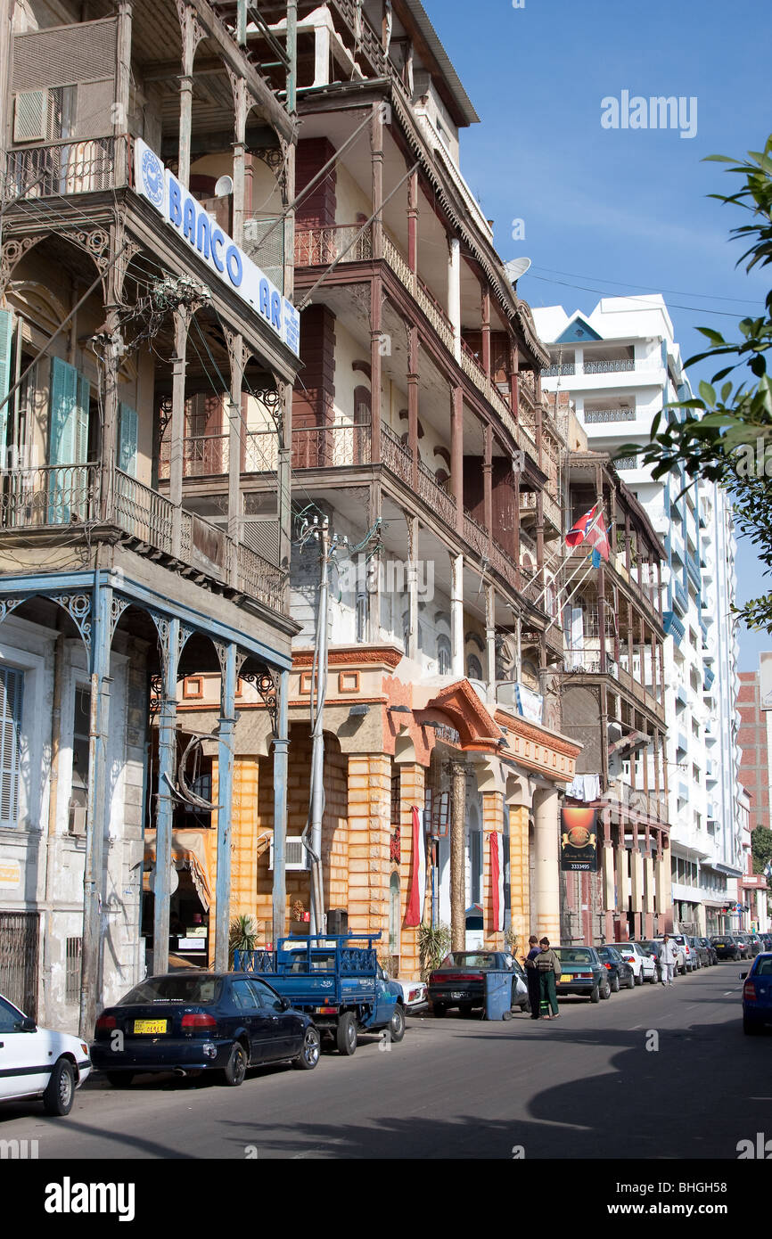 Street in Port Said, Egypt Stock Photo - Alamy