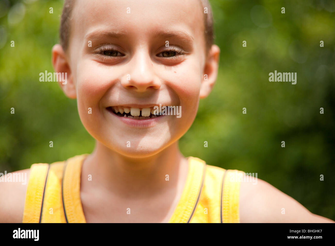 Cute kid having fun outdoors Stock Photo - Alamy