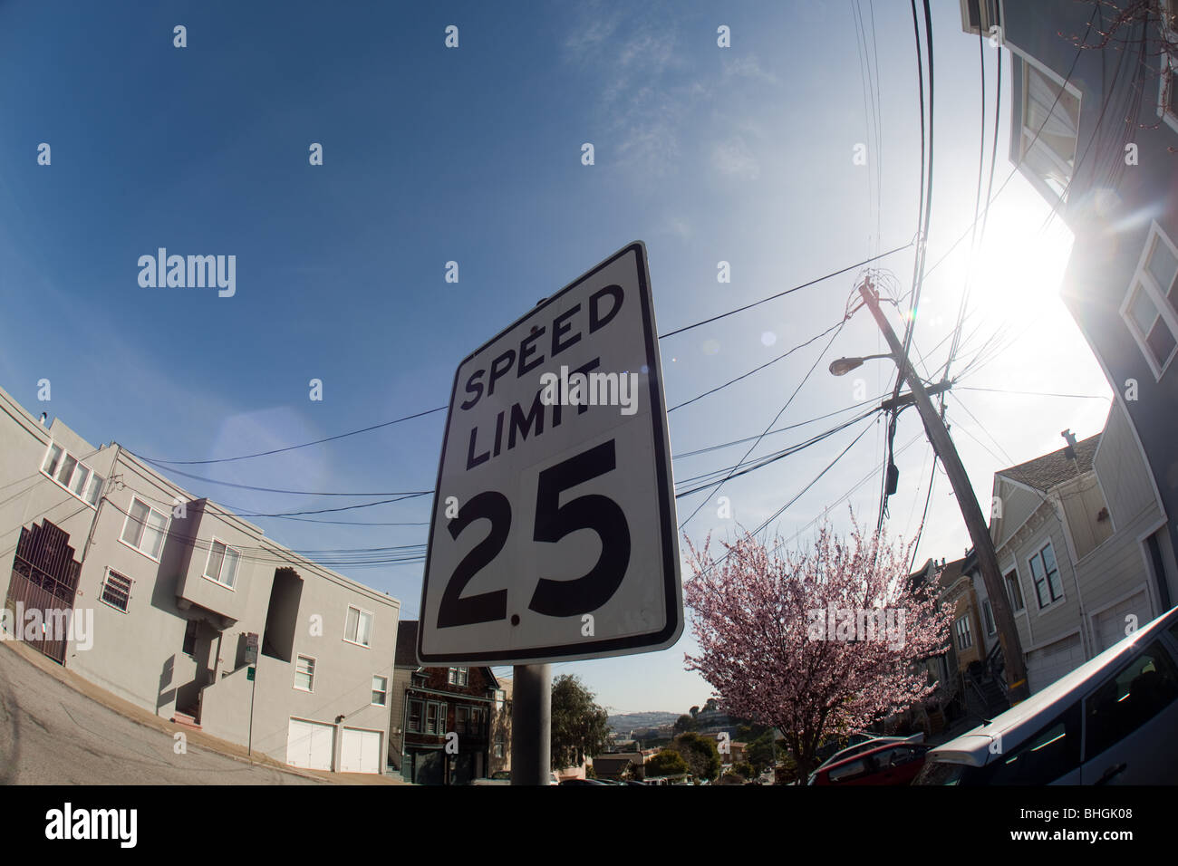 speed limit sign, 25 mph Stock Photo - Alamy