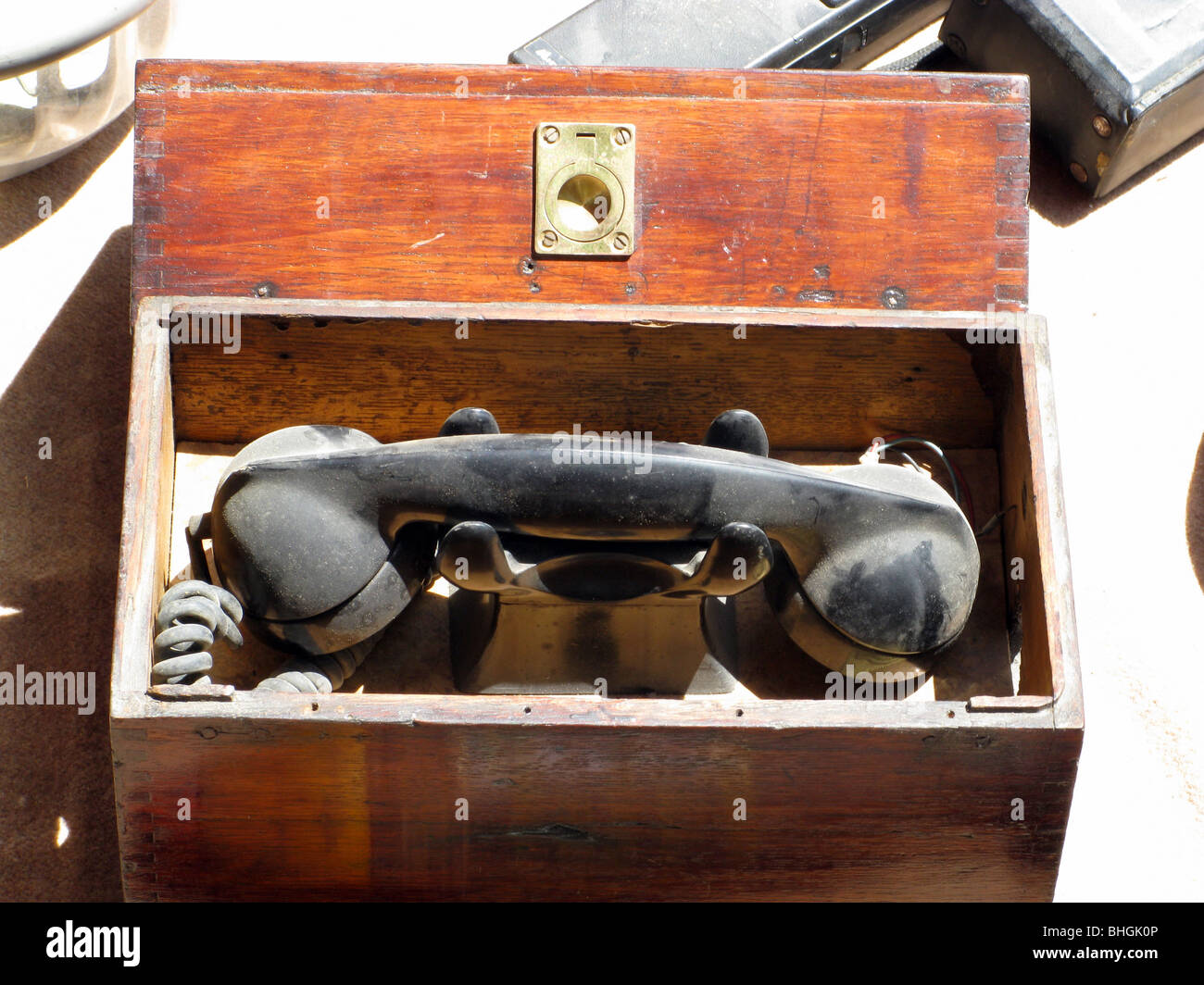Portable field telephone hi-res stock photography and images - Alamy