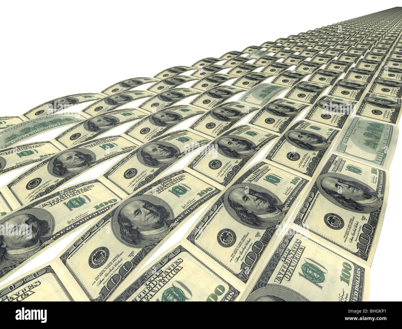 The Road painted into image of dollars Stock Photo - Alamy
