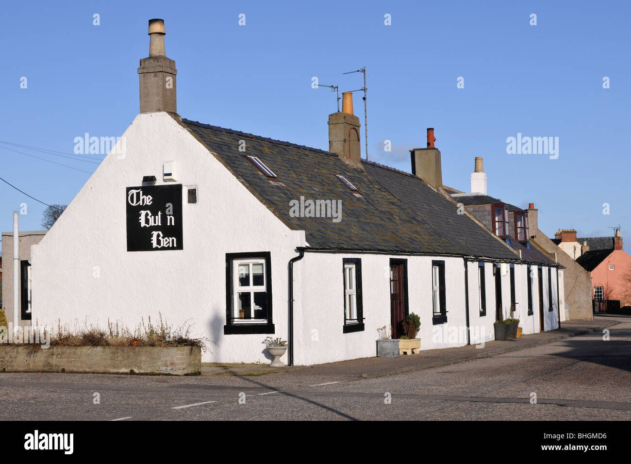 The But n Ben Restaurant, Auchmithie, Arbroath, Scotland, UK Stock ...