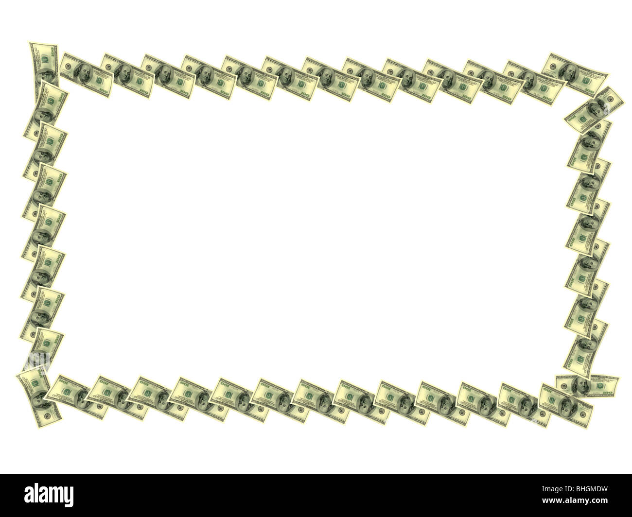 Frame made out of hundred dollar bills Stock Photo - Alamy