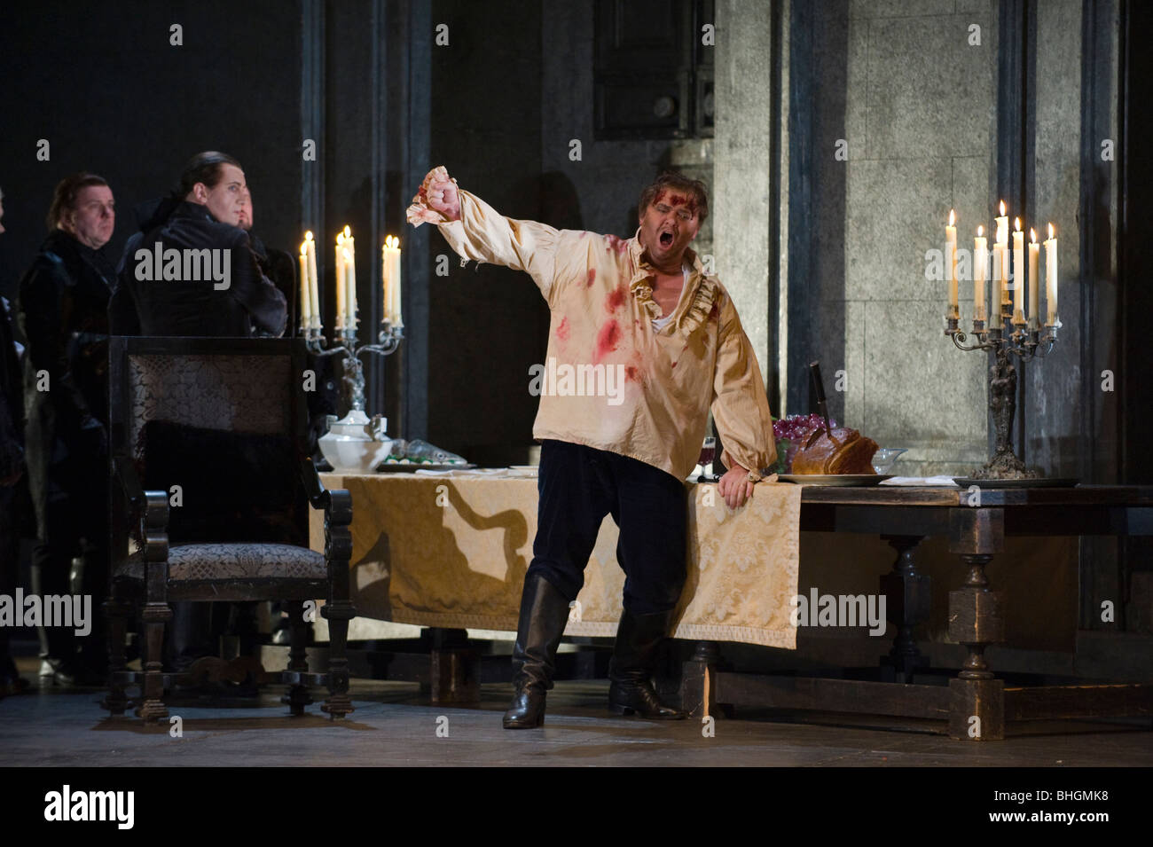 Welsh National Opera production of Tosca by Puccini, Cavaradossi ...