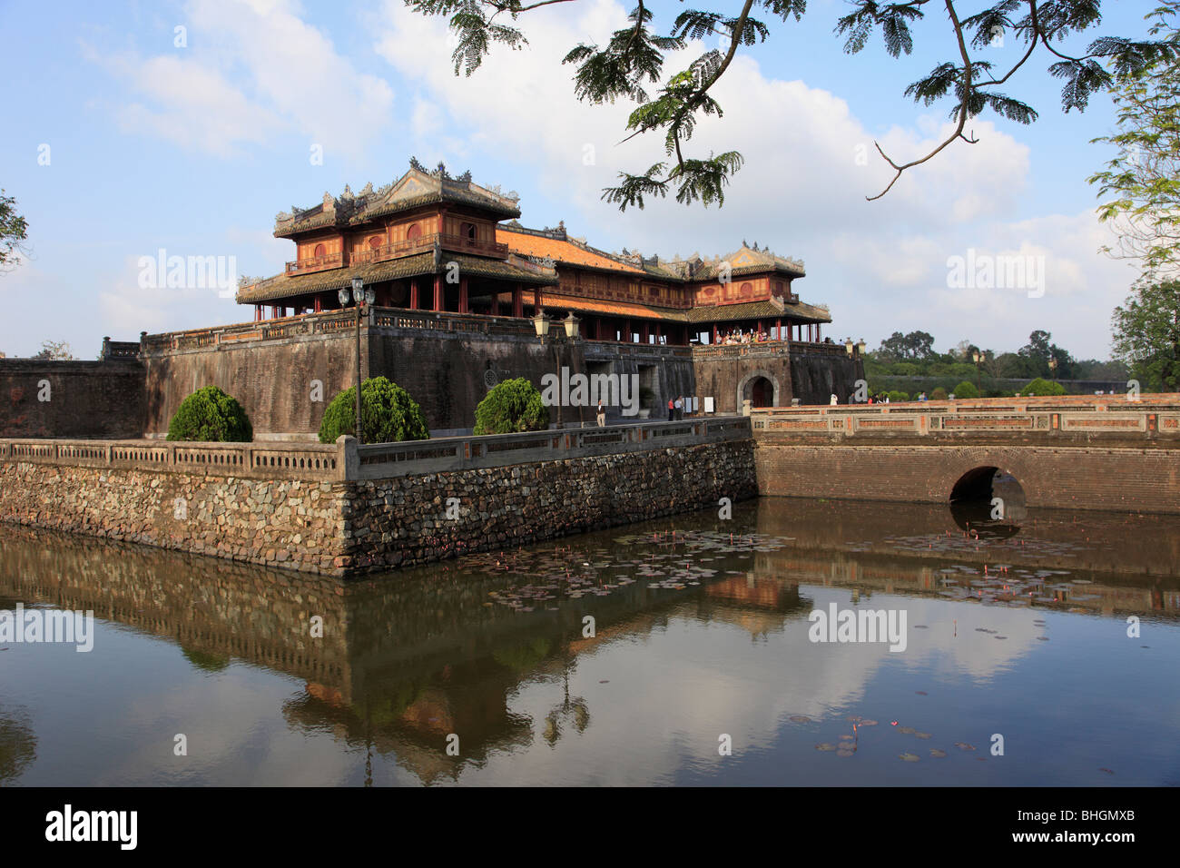 Vietnam, Hue, Citadel, Ngo Mon Gate, Ngu Phung Belvedere Stock Photo ...