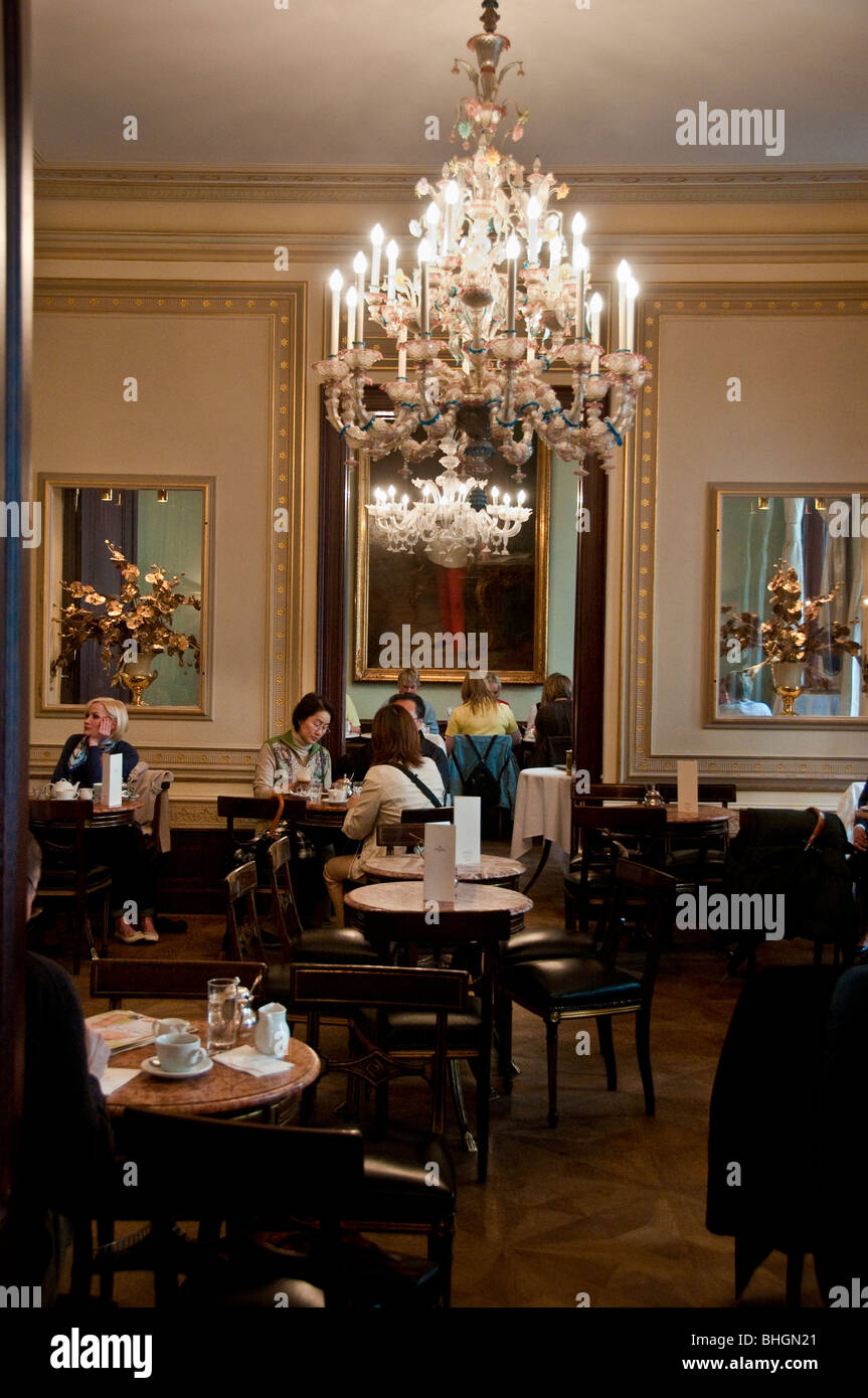 Demel Café coffeehouse central Vienna Austria Stock Photo - Alamy
