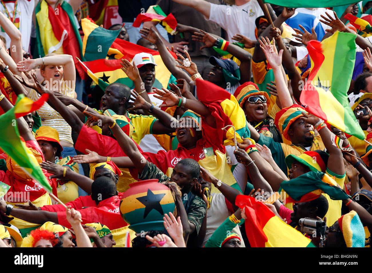 Ghana football fans hi-res stock photography and images - Alamy