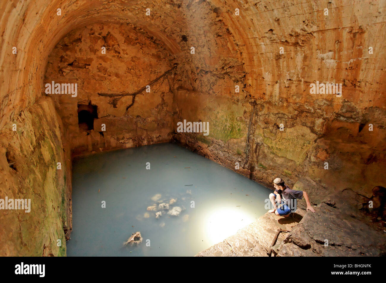 Israel, Jerusalem Mountains. The spring in Ein Kobi Stock Photo - Alamy