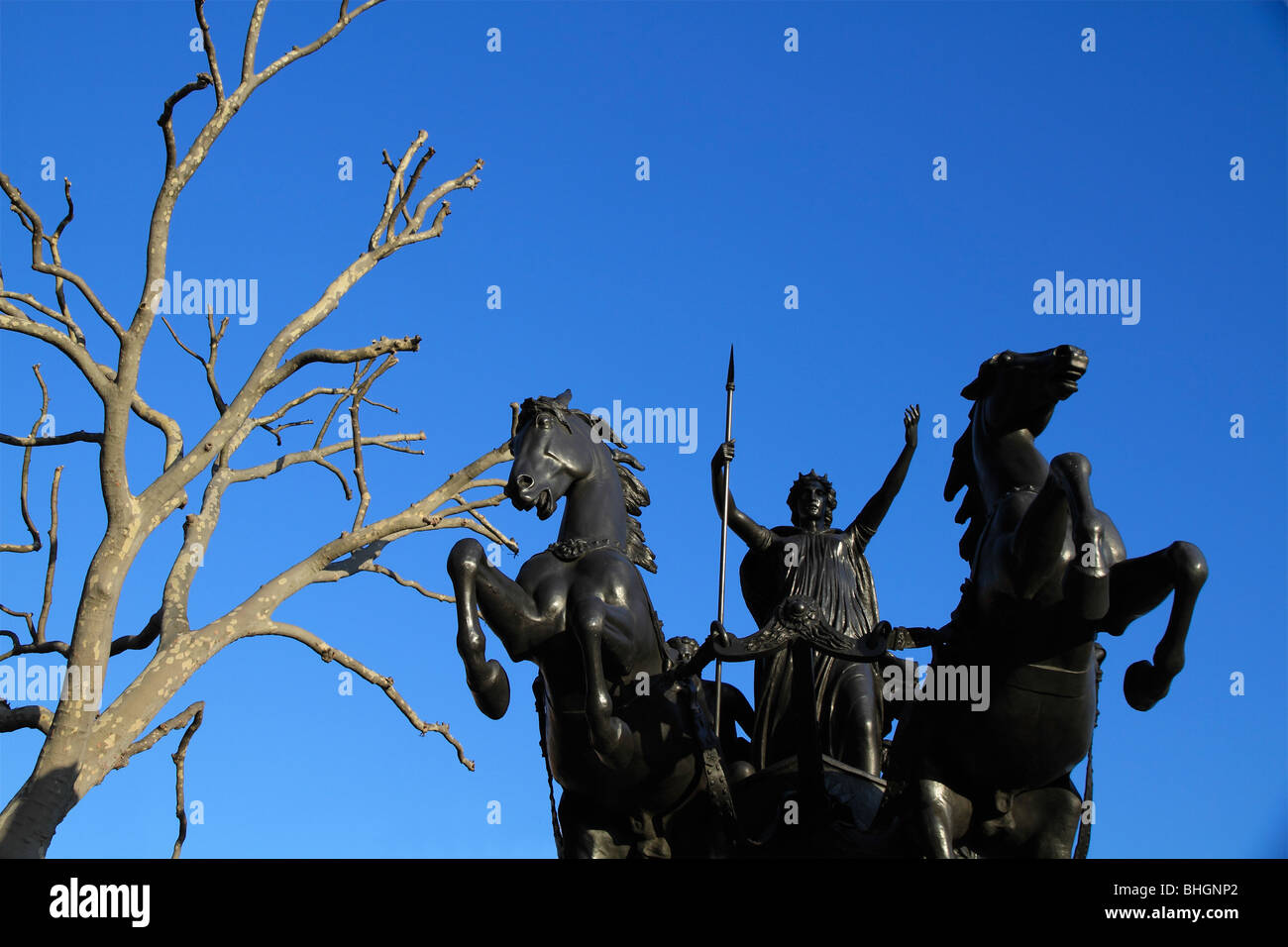 Statue of Boudicea, Waterloo London 8 Stock Photo - Alamy