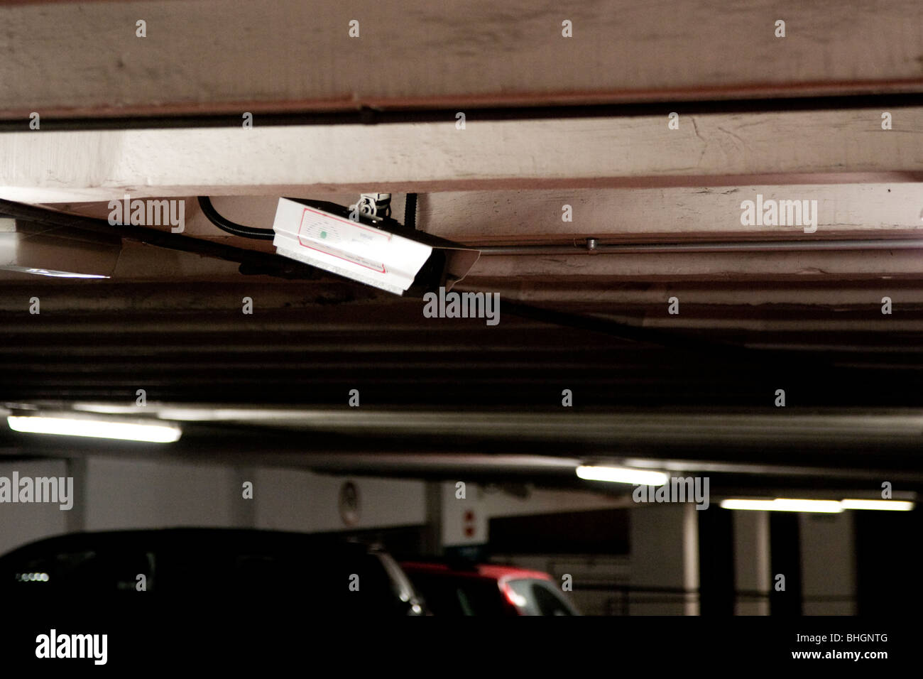 Underground car park light Stock Photo - Alamy