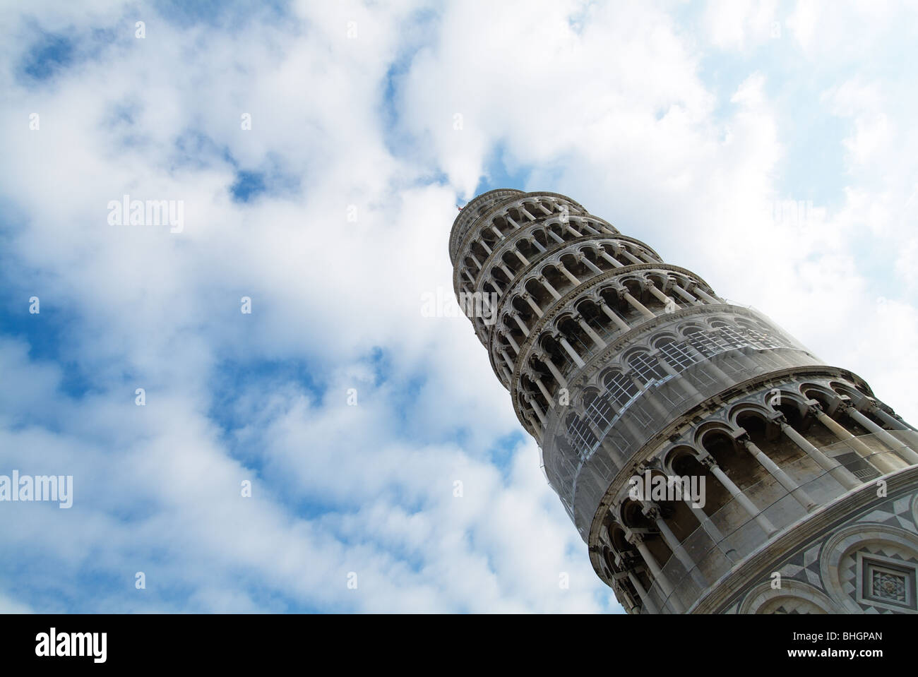 Leaning tower of Pisa with sky as background Stock Photo - Alamy
