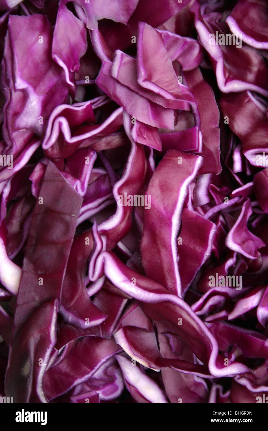 abstract photo of shredded red cabbage Stock Photo - Alamy