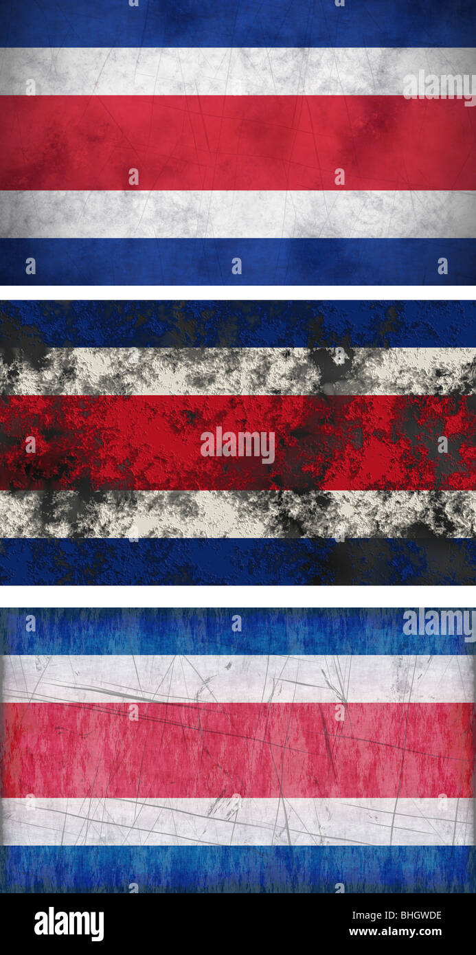 Great Image of the Flag of Costa Rica Stock Photo - Alamy