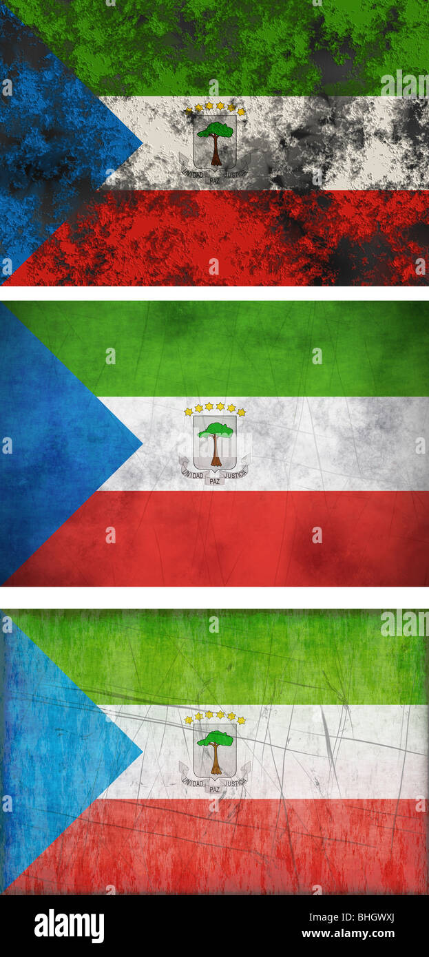 Great Image of the Flag of Equatorial Guinea Stock Photo - Alamy