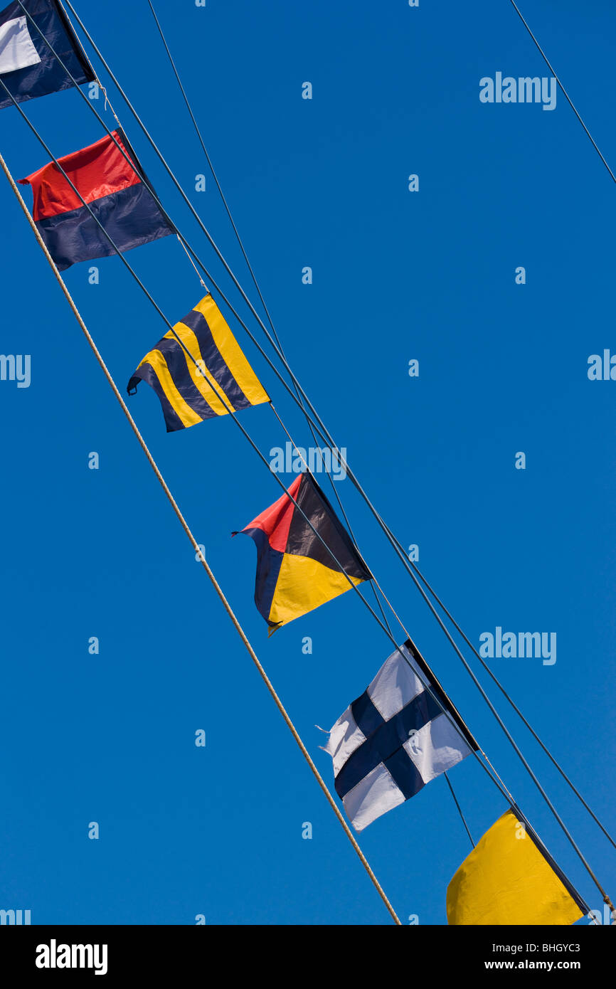Signalling flags hi-res stock photography and images - Alamy