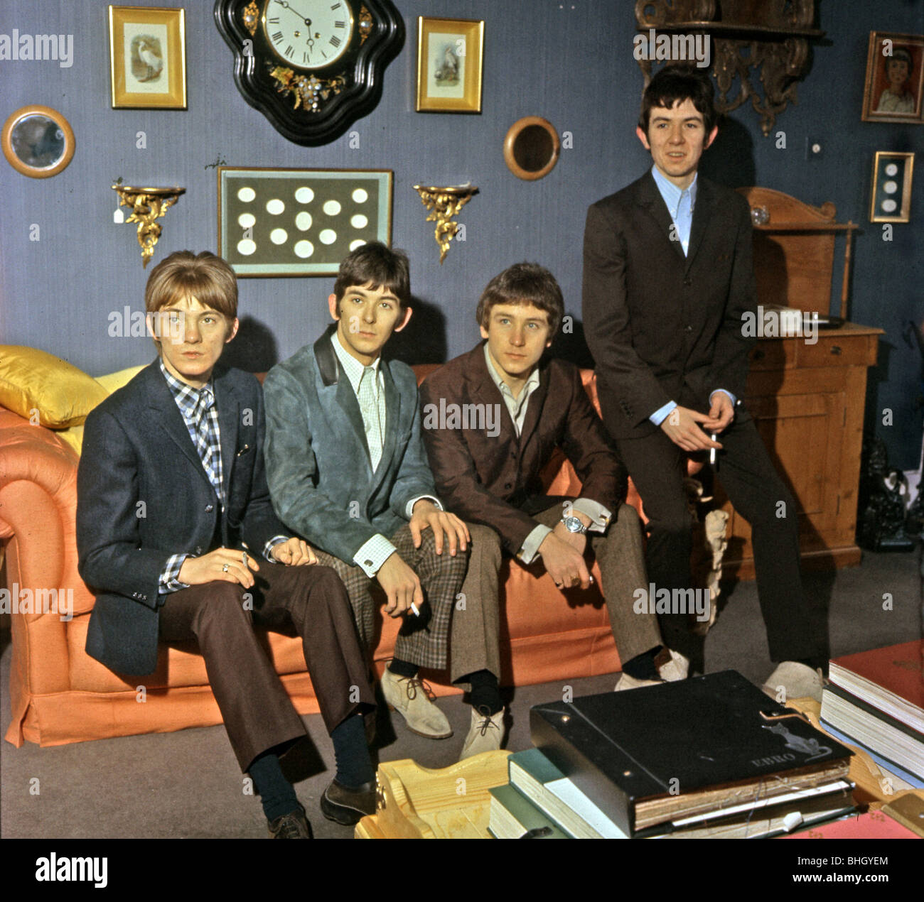 SMALL FACES - UK pop group in 1965 from l: Steve Marriott, Ian McLagan ...