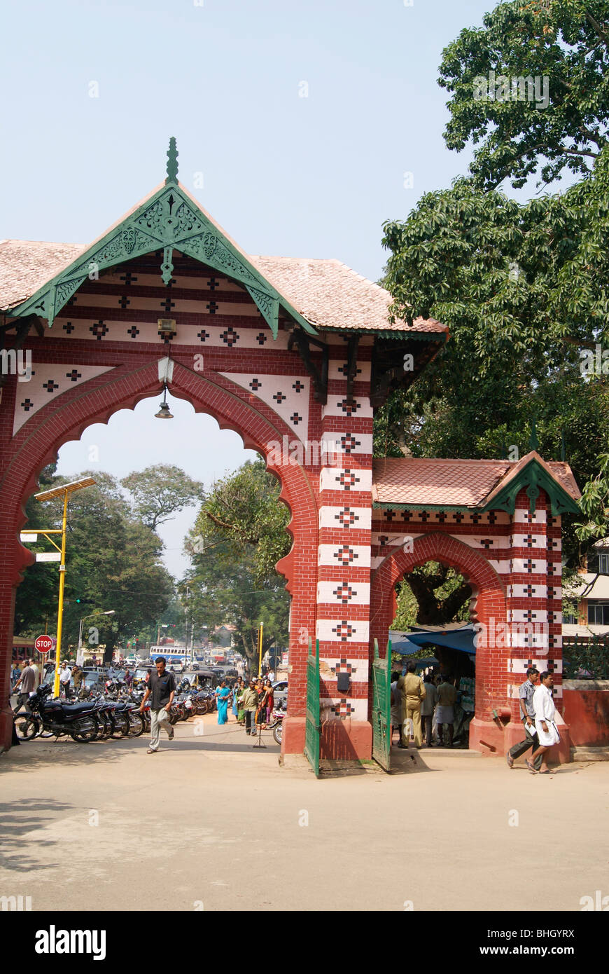 Trivandrum City view from Napier Museum Entrance Gate Way Stock Photo ...