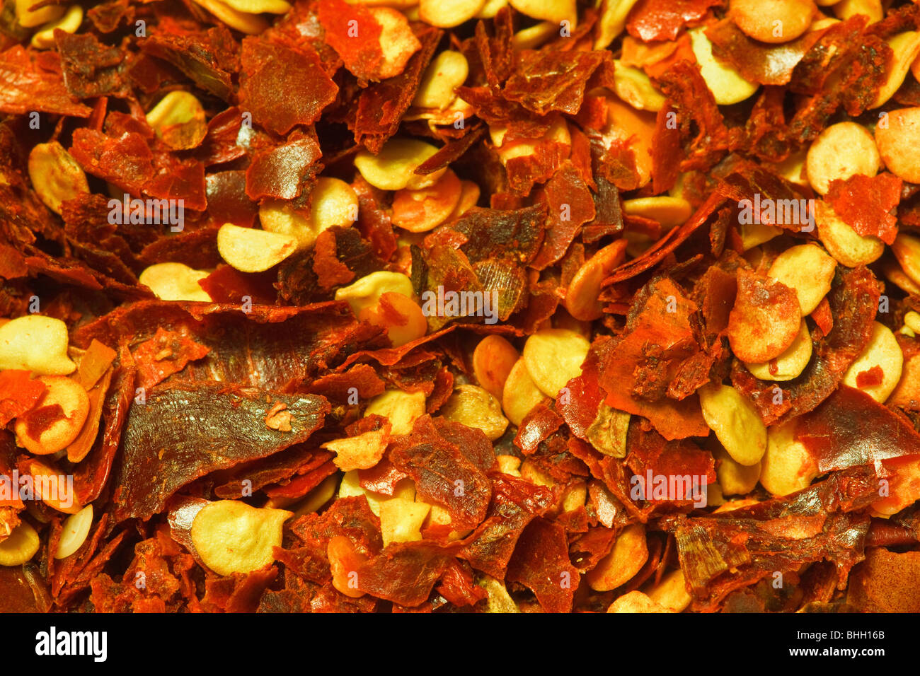 Macro image of crushed chili pepper Stock Photo - Alamy