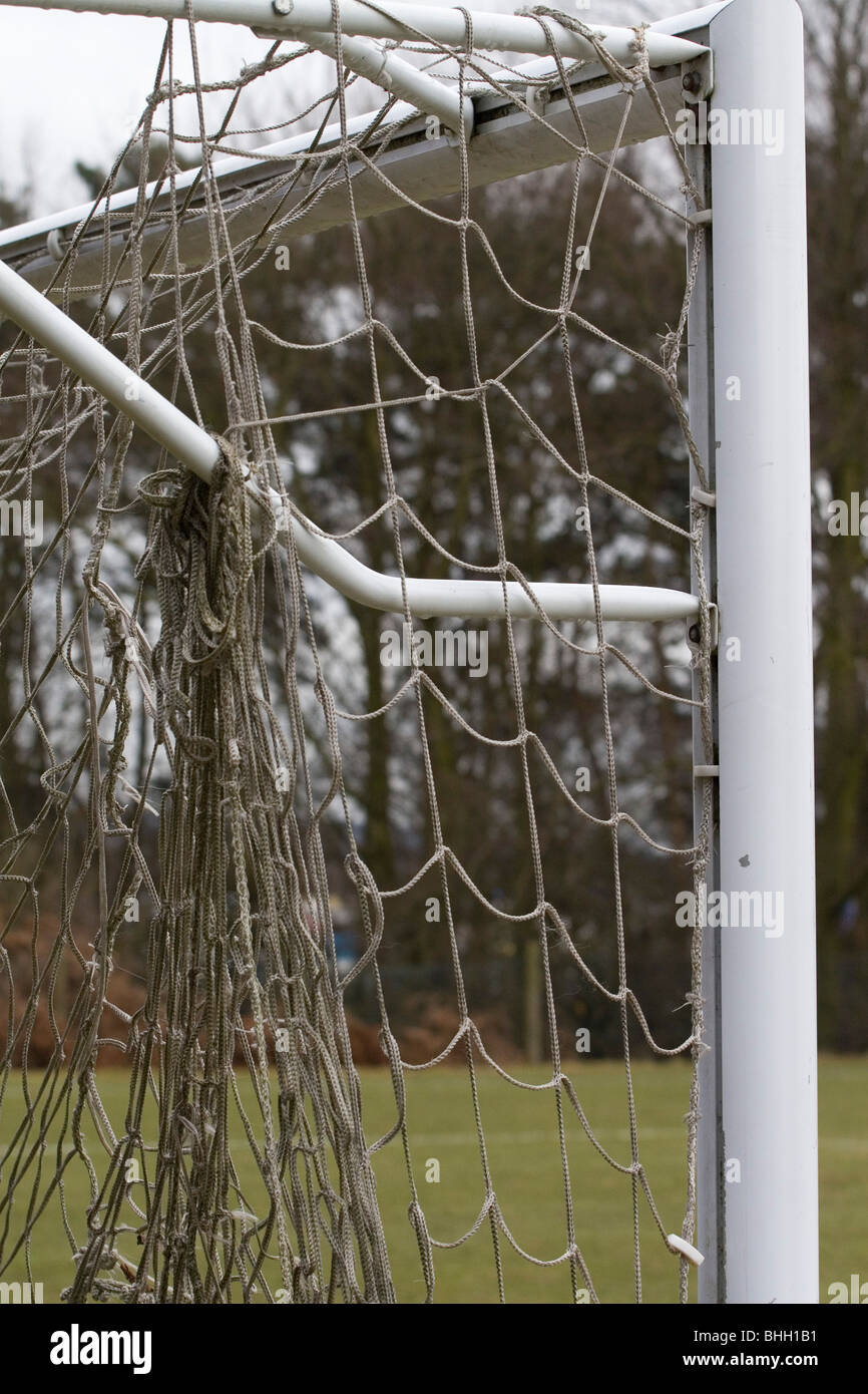 Football goalpost nets hi-res stock photography and images - Alamy