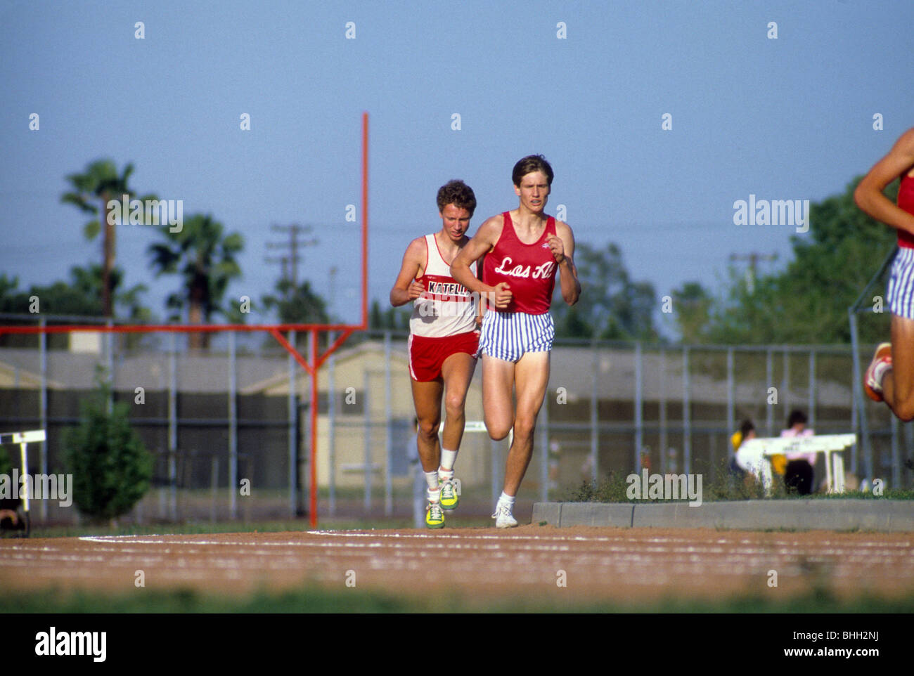 teen boy track run race compete high school Stock Photo - Alamy