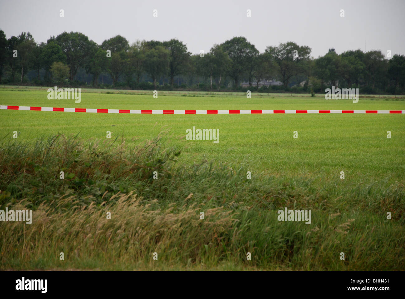 barrier tape closing off entertainment area Stock Photo - Alamy