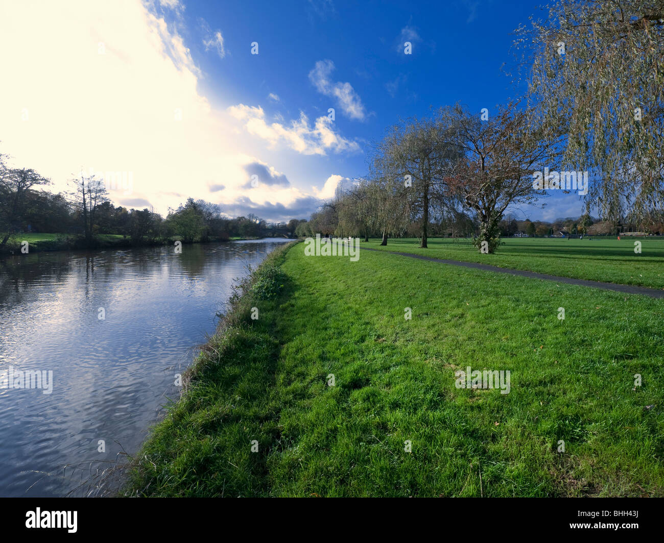 river avon warwick warwickshire england uk Stock Photo - Alamy
