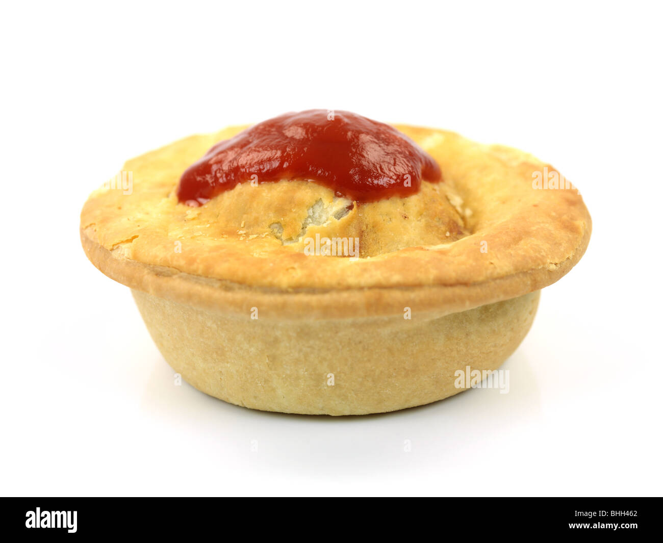 An Australian meat pie isolated against a white background Stock Photo ...