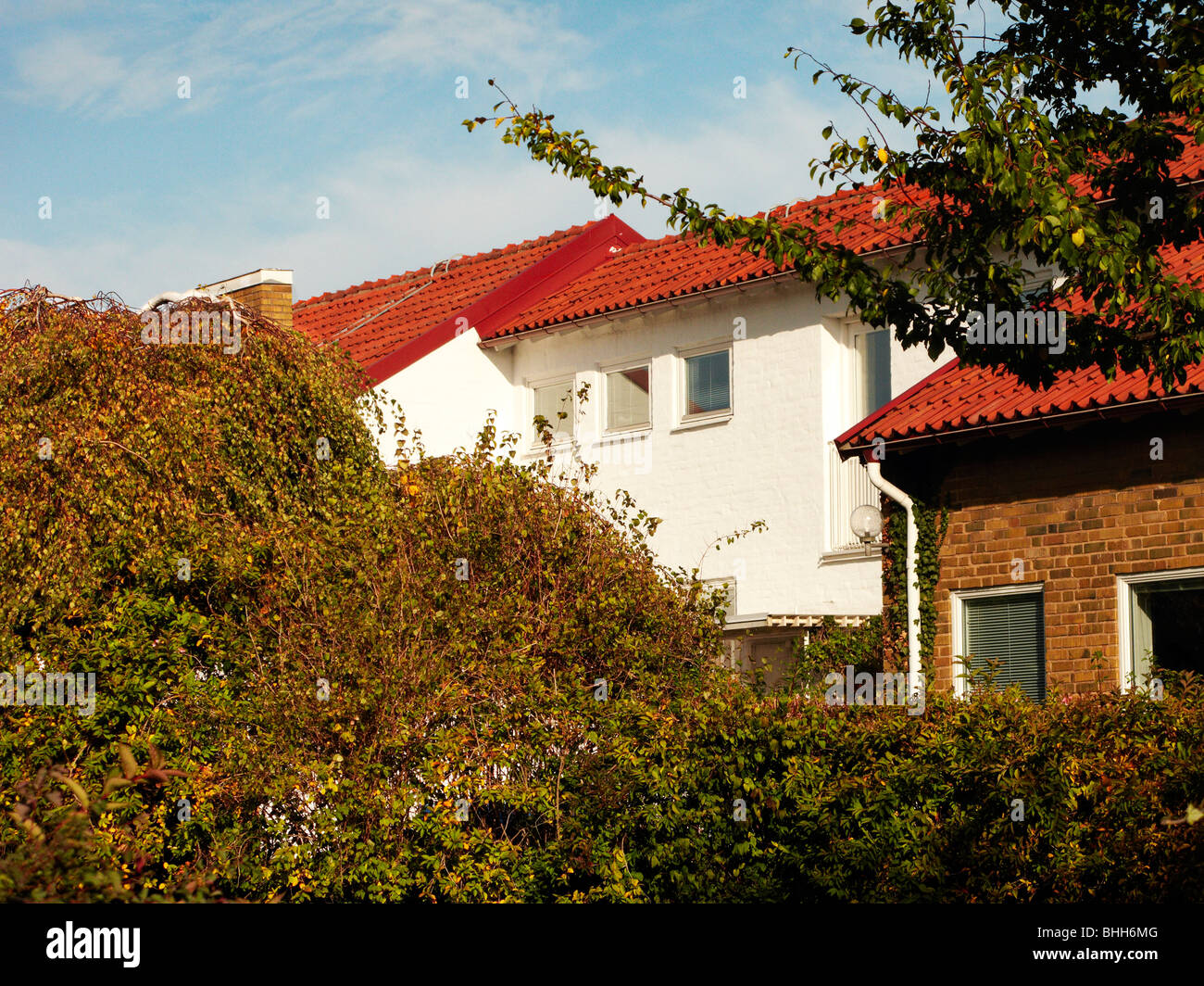 A row house, Sweden Stock Photo - Alamy