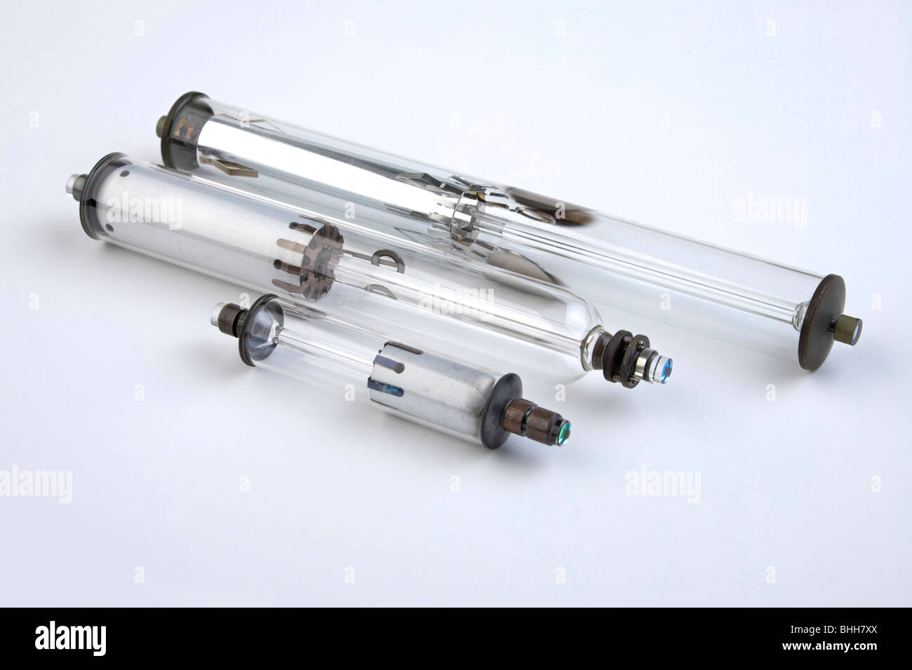 helium neon laser tubes Stock Photo - Alamy