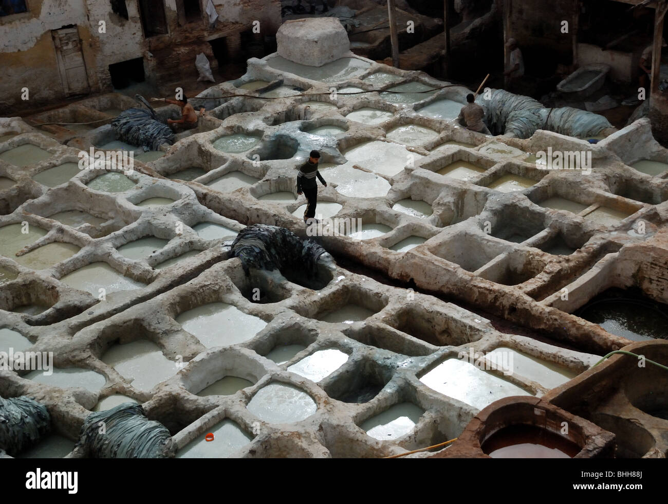 Ancient leather tanneries hi-res stock photography and images - Alamy