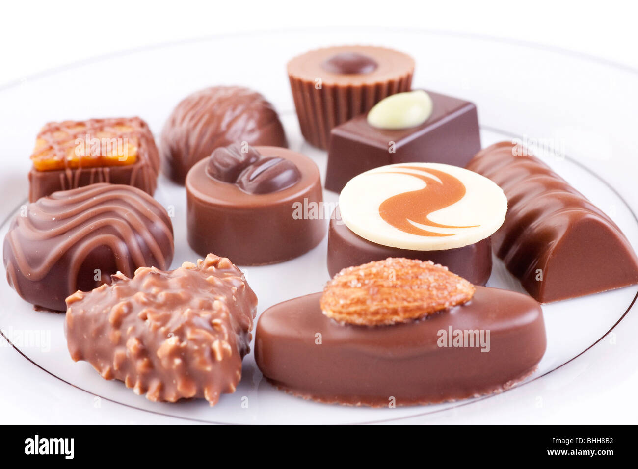assorted luxury swiss chocolates Stock Photo - Alamy