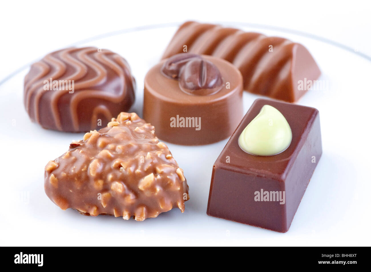 assorted luxury swiss chocolates Stock Photo - Alamy