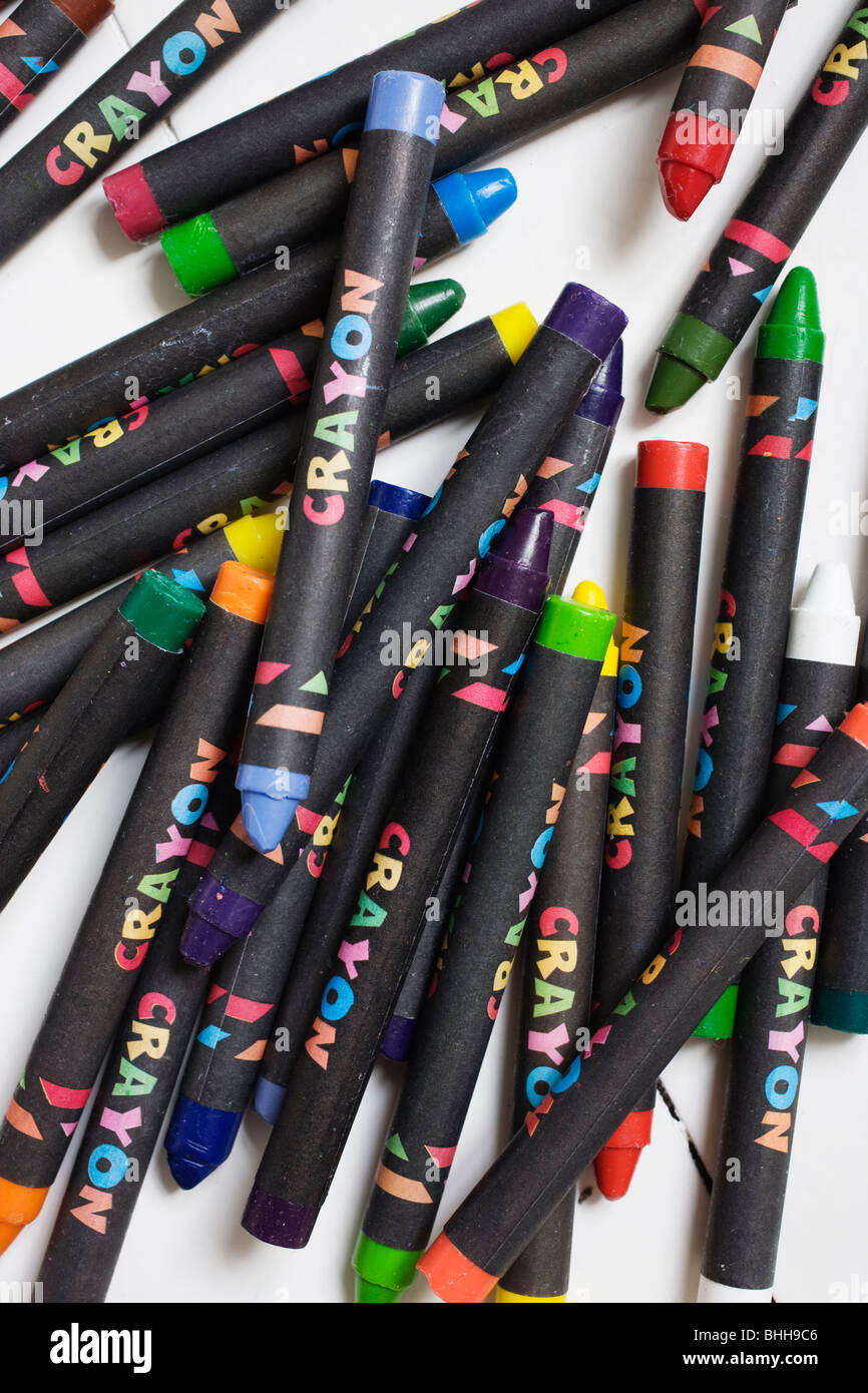 Large group of crayons hi-res stock photography and images - Alamy