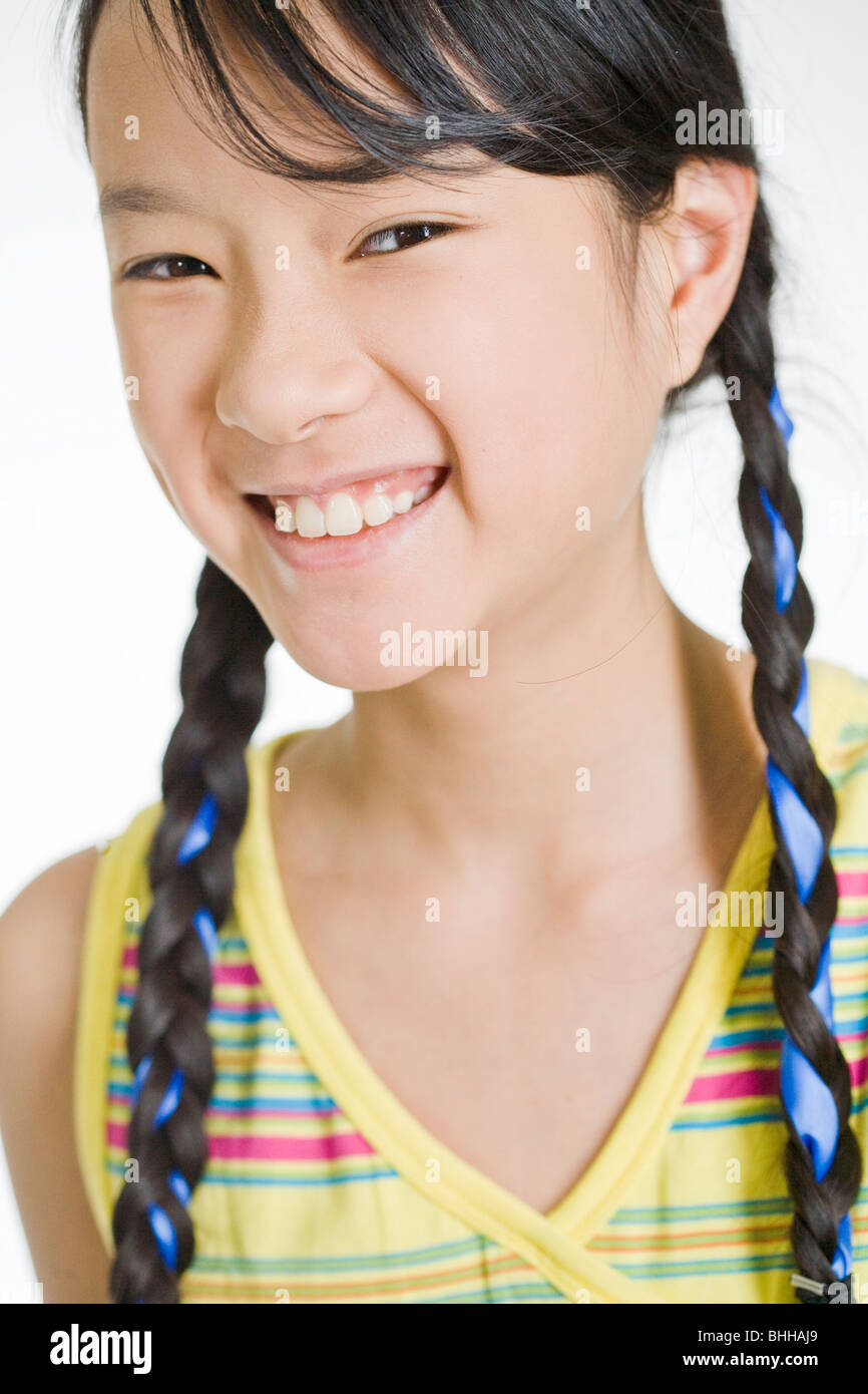 A girl smiling Stock Photo - Alamy