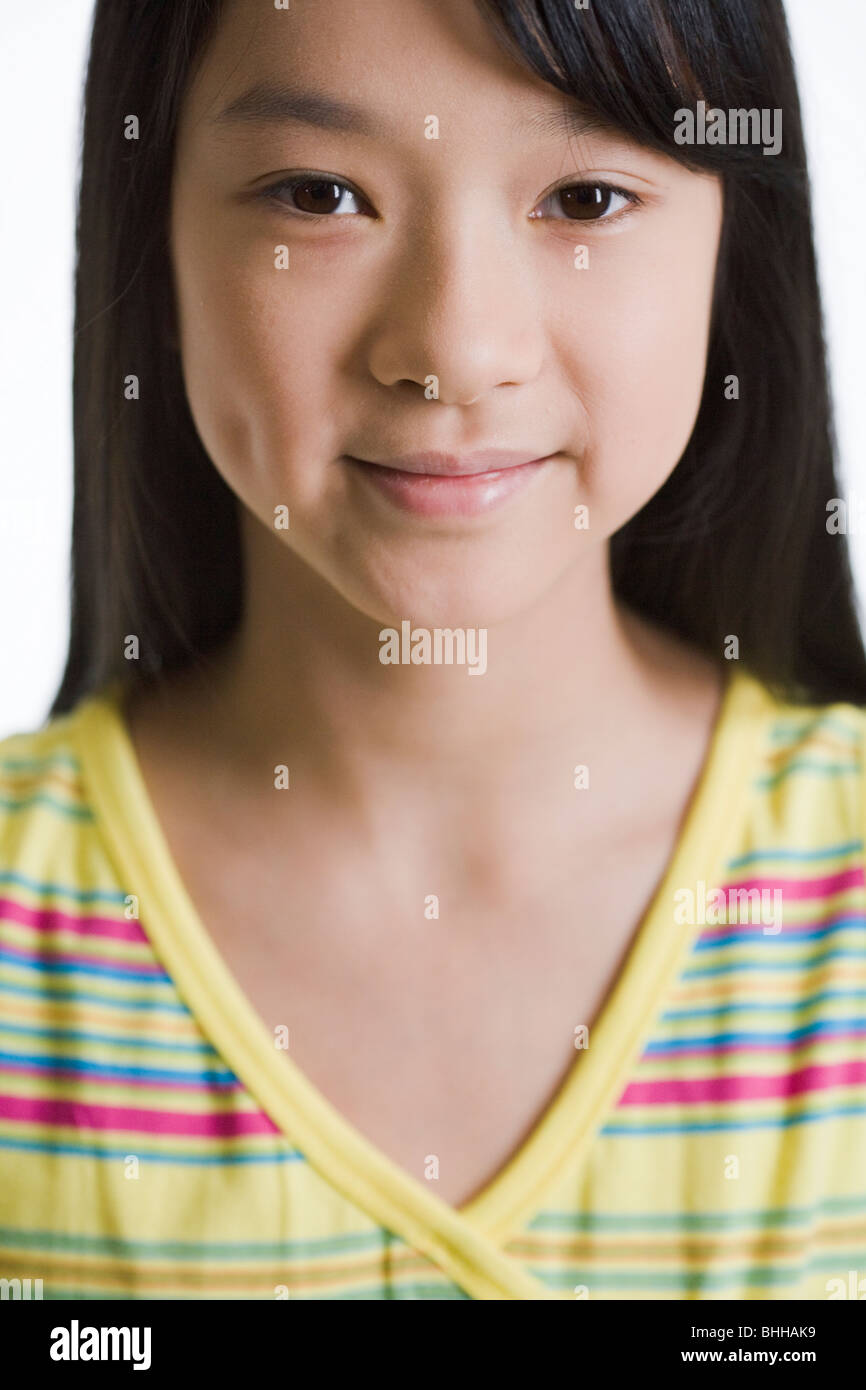 A girl smiling Stock Photo - Alamy