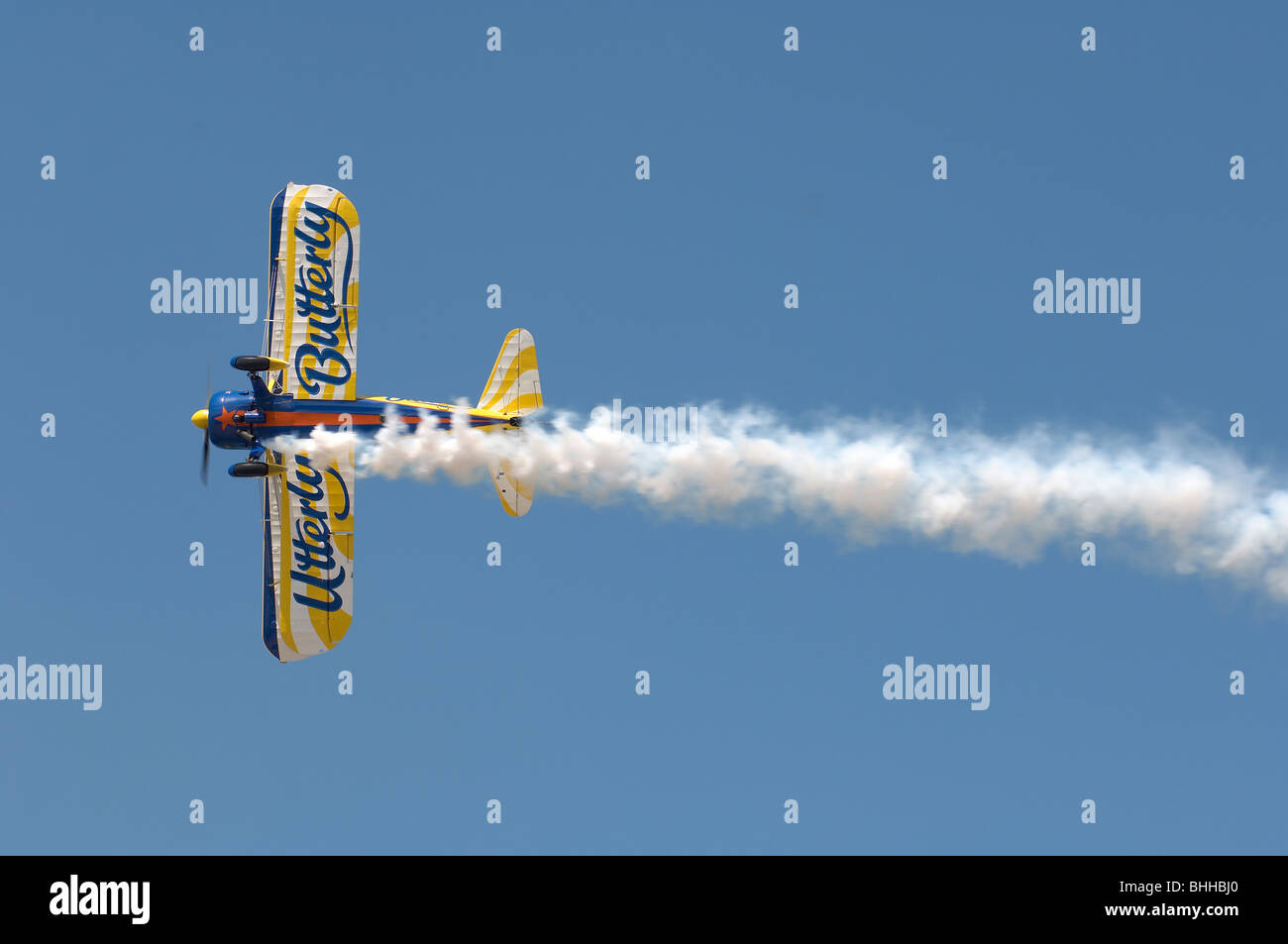 Utterly Butterly Stunt Plane Stock Photo - Alamy