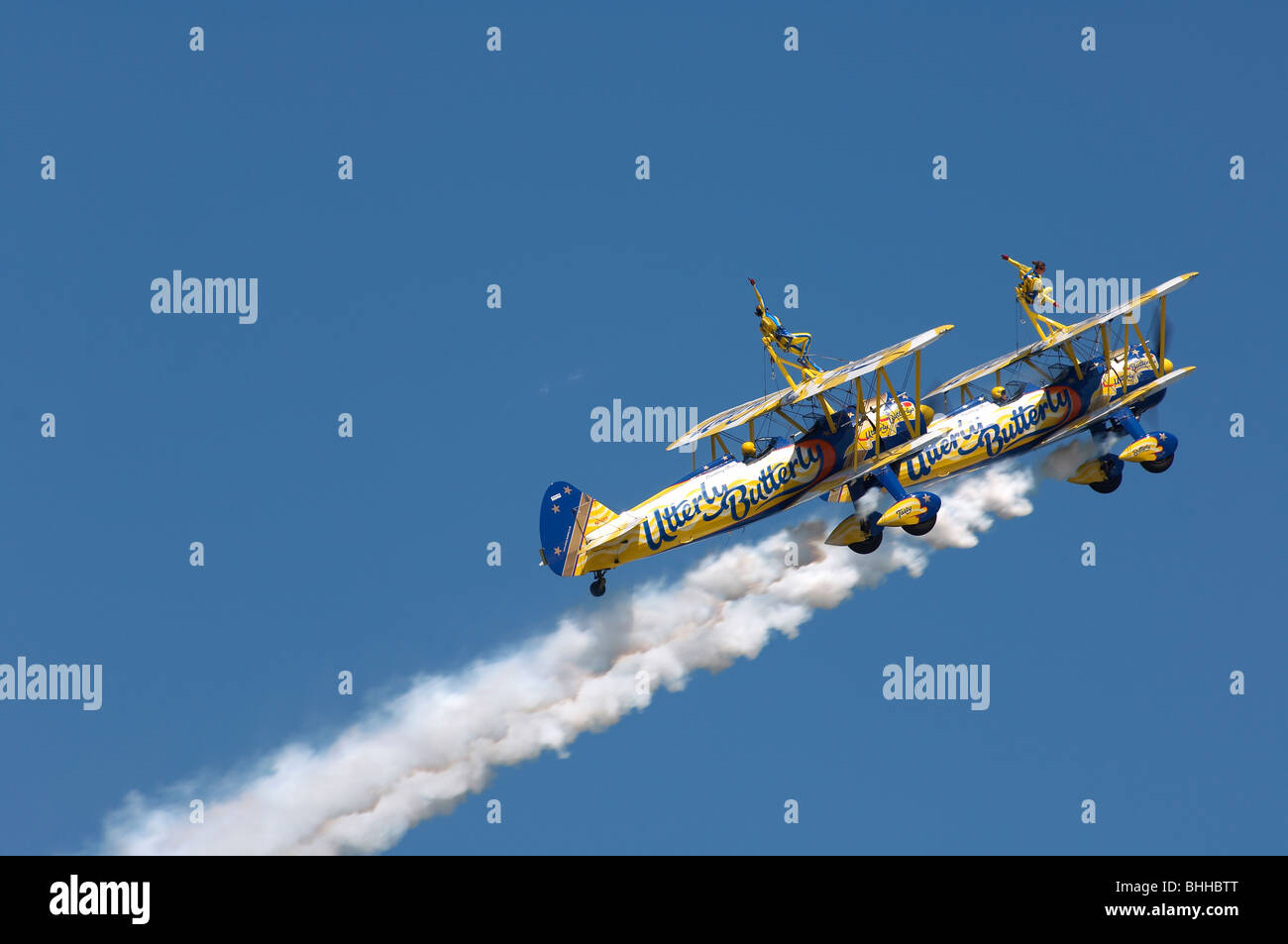 Utterly Butterly Stunt Plane Stock Photo - Alamy