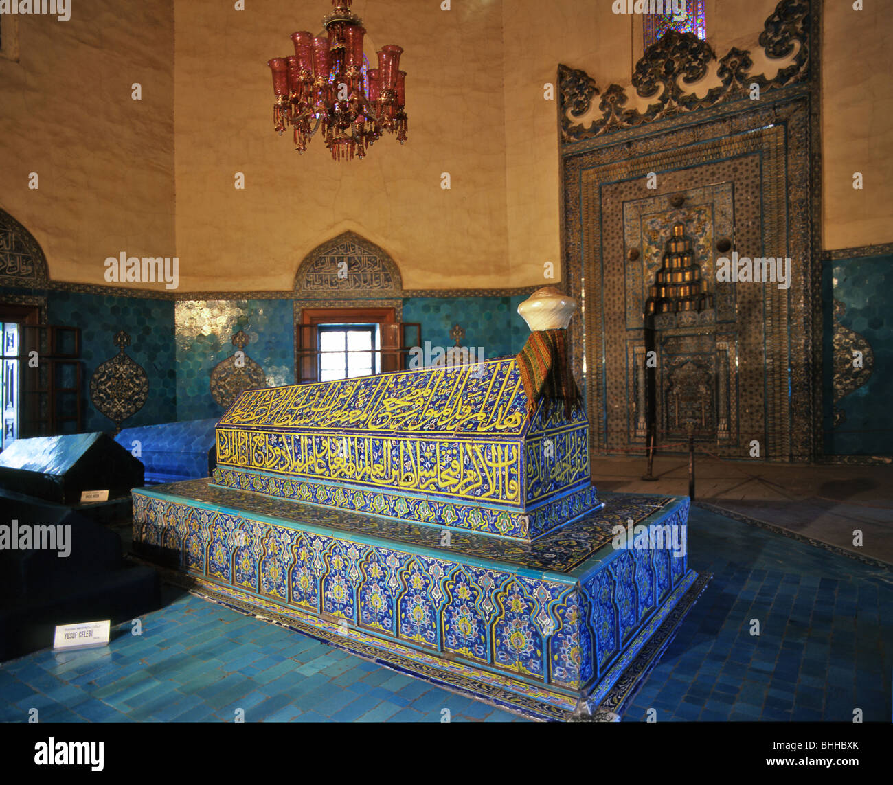 Interior of Bursa Yesil Turbe Green Tomb Turkey Stock Photo - Alamy