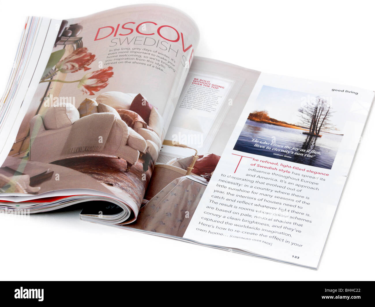 An Open Magazine Stock Photo - Alamy