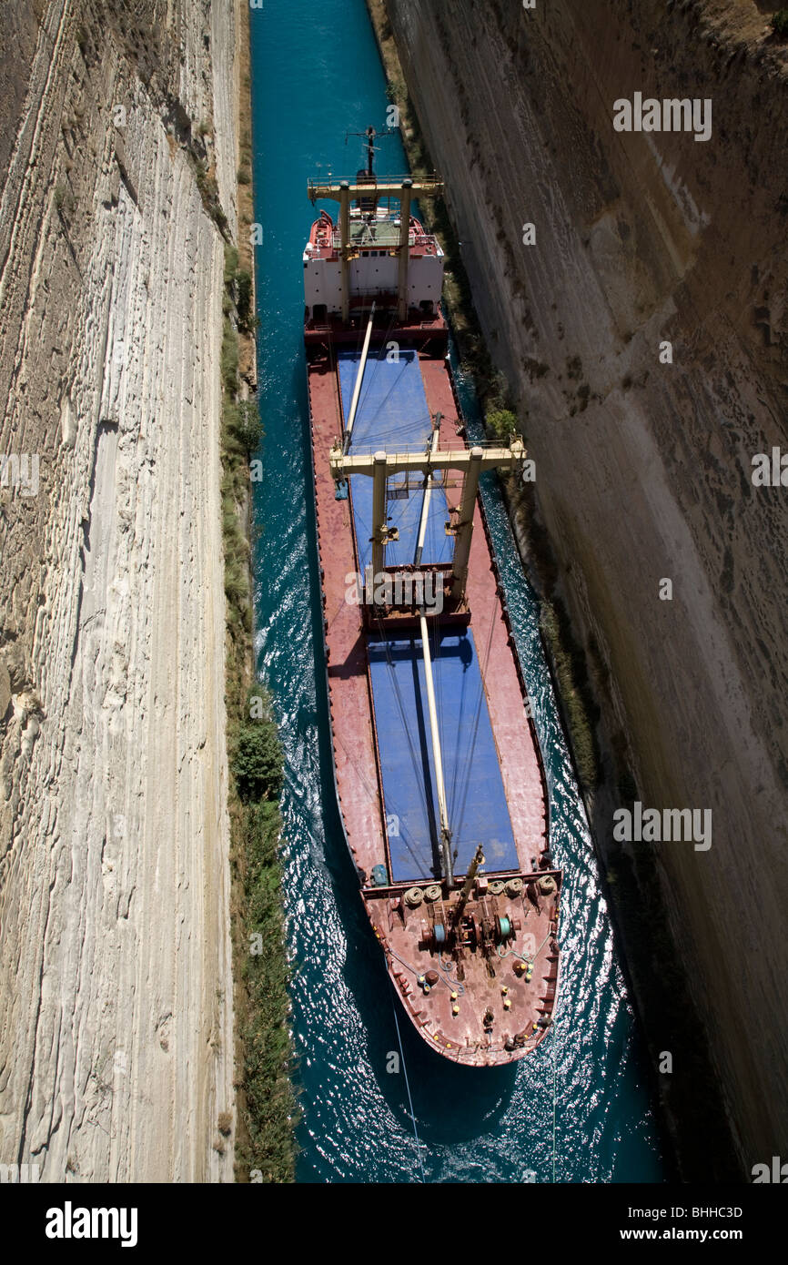 Corinth canal ship hi-res stock photography and images - Alamy