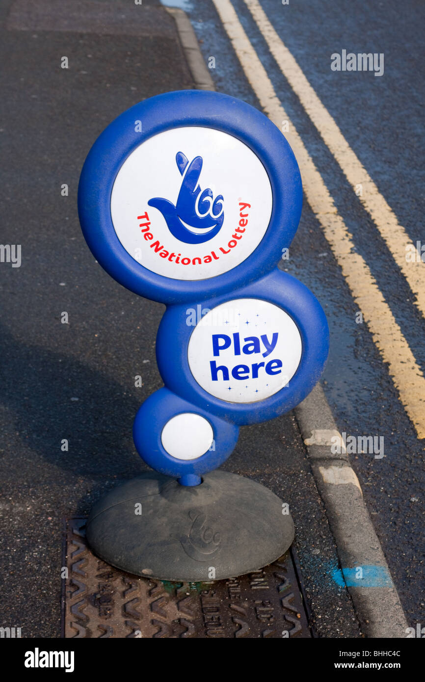 The national lottery sign hi-res stock photography and images - Alamy