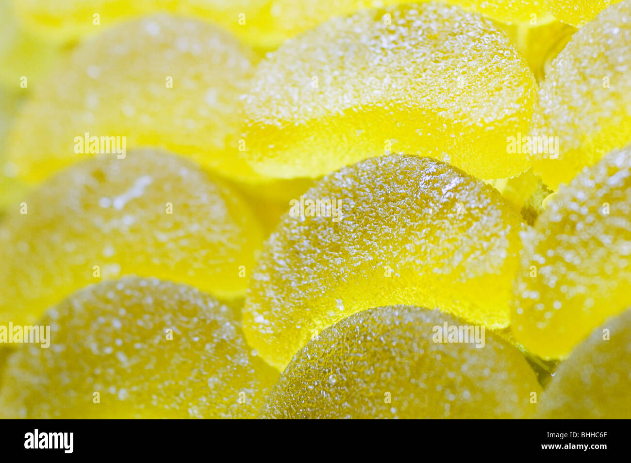 Yellow candy, close-up Stock Photo - Alamy